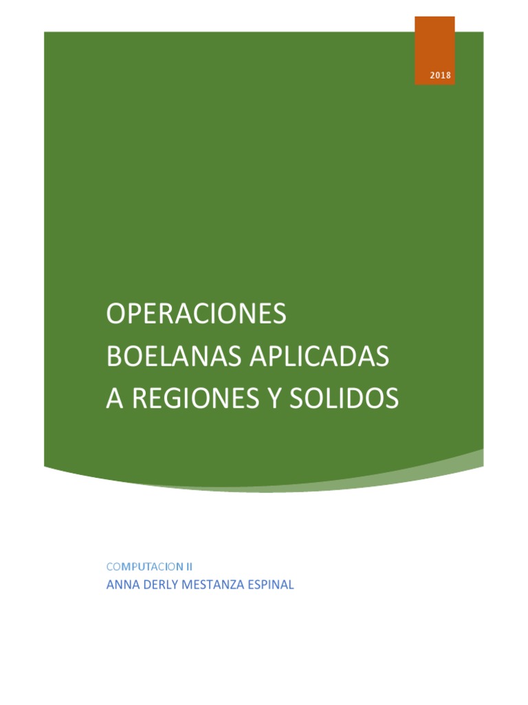 Operaciones Booleanas | PDF