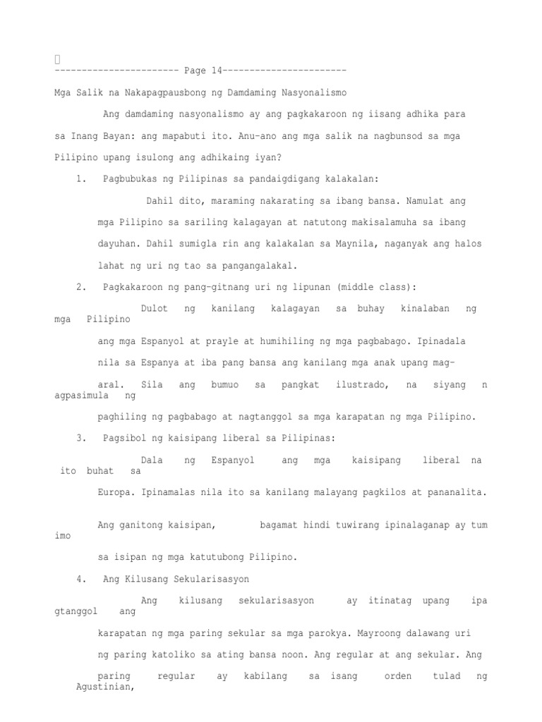 Modyul 8 Pagsibol NG Kamalayang Pilipino | PDF