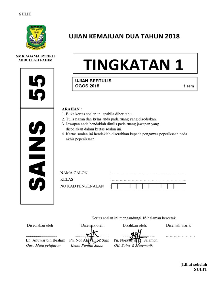 Disediakan Oleh Disemak Oleh | PDF