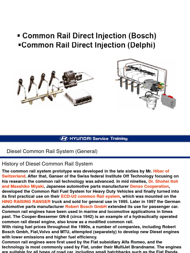 Common Rail System | PDF | Fuel Injection | Diesel Engine