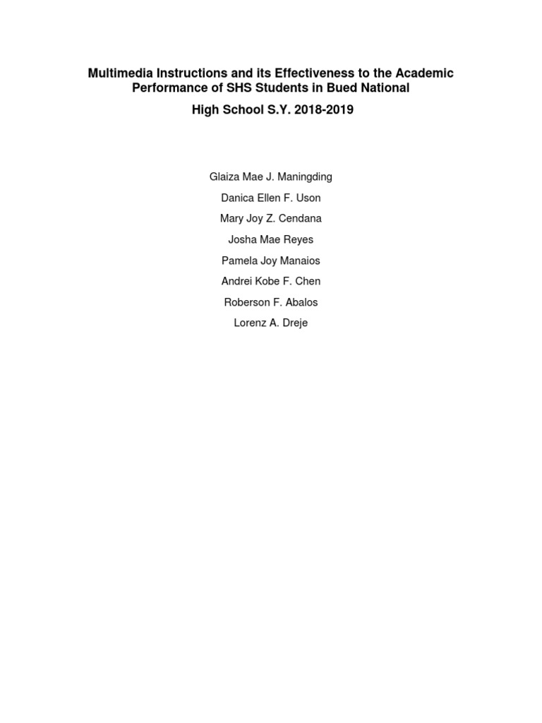 Multimedia Instruction and Its Effectiveness | PDF | Multimedia ...