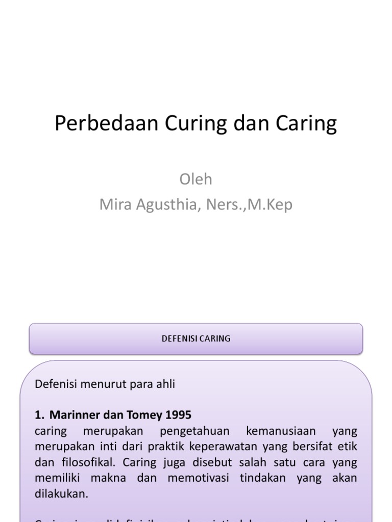 Perbedaan Curing Dan Caring | PDF
