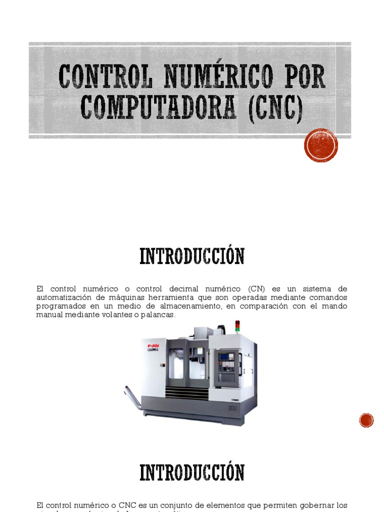 Presentación CNC | PDF | Control numerico | Software