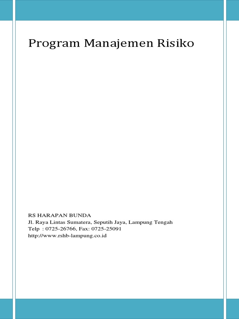 Program Manajemen Risiko | PDF