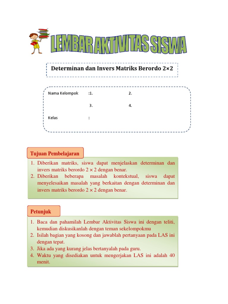 Determinan dan Invers Matriks 2x2 | PDF