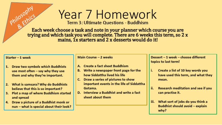 Term 3 Year 7 Homework - Ultimate Questions | PDF