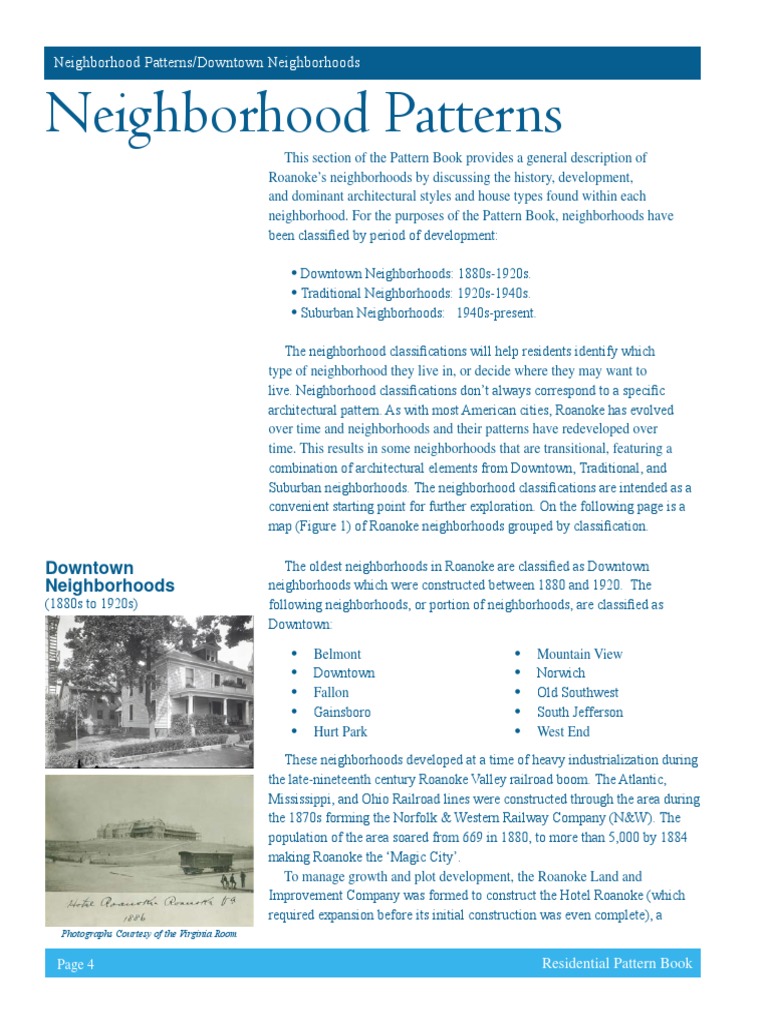 Neighborhood Patterns/Downtown Neighborhoods | PDF | Land Lot | Street