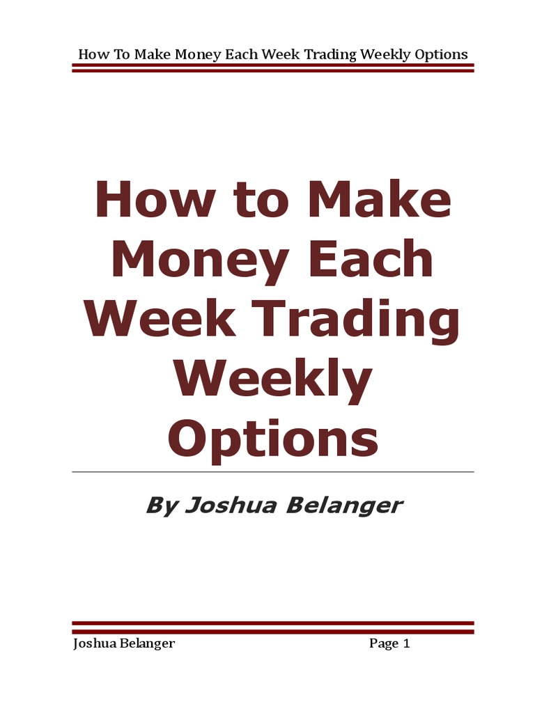 Weekly Options Digital Guide PDF | Download Free PDF | Option (Finance ...