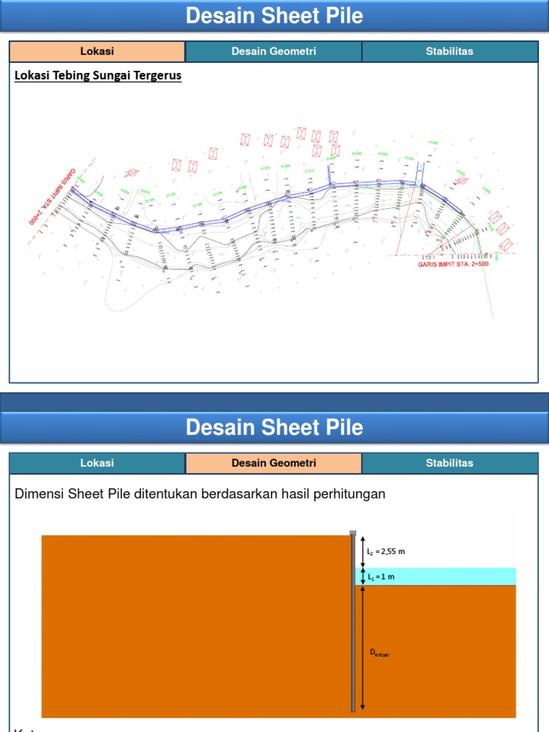 03-12-4 Desain Sheet Pile | PDF