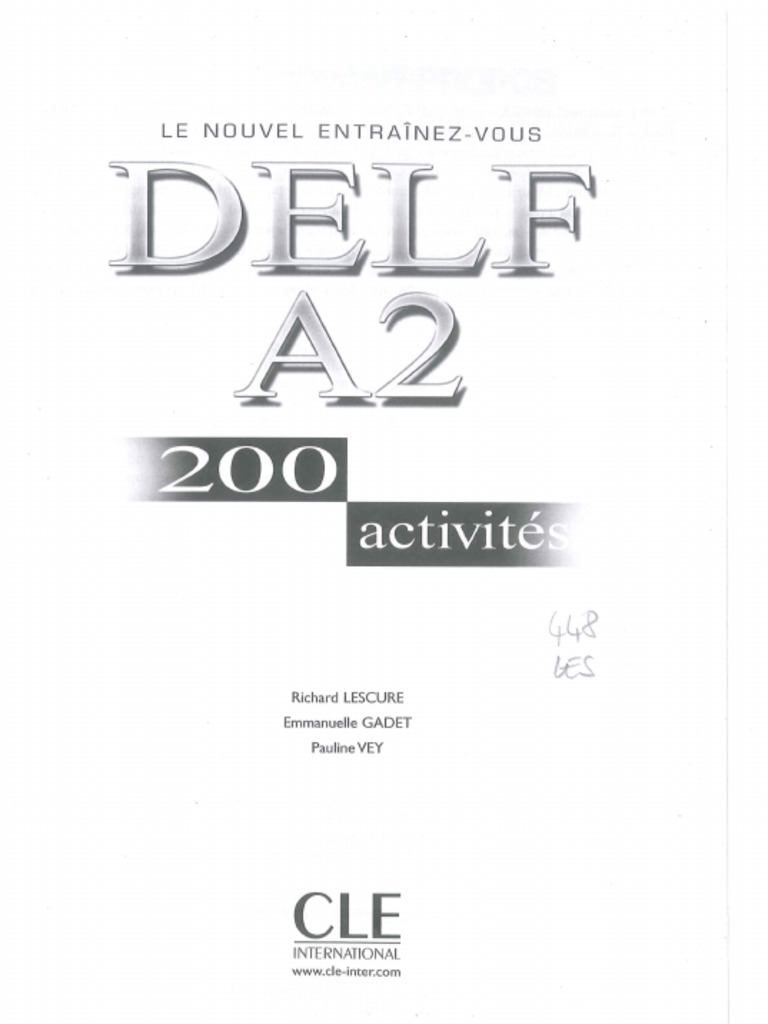 Delf A2 Pdf