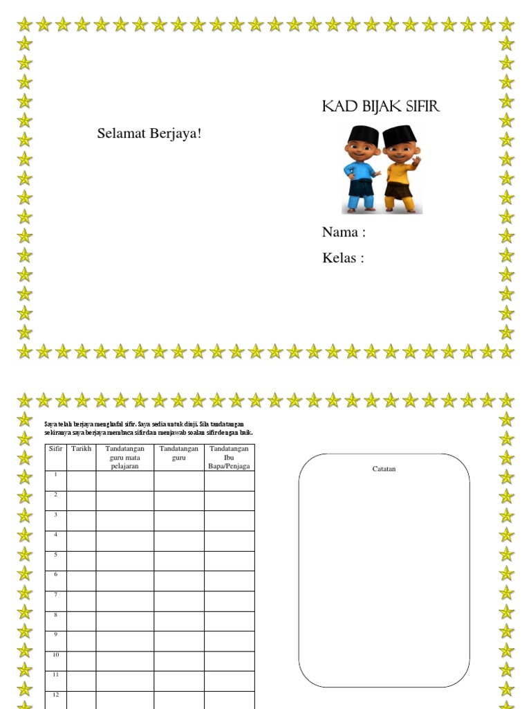 Kad Bijak Sifir | PDF