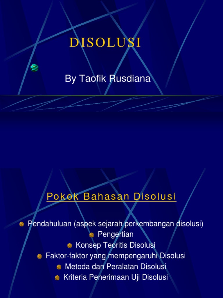Disolusi Rev | PDF | Sains & Matematika