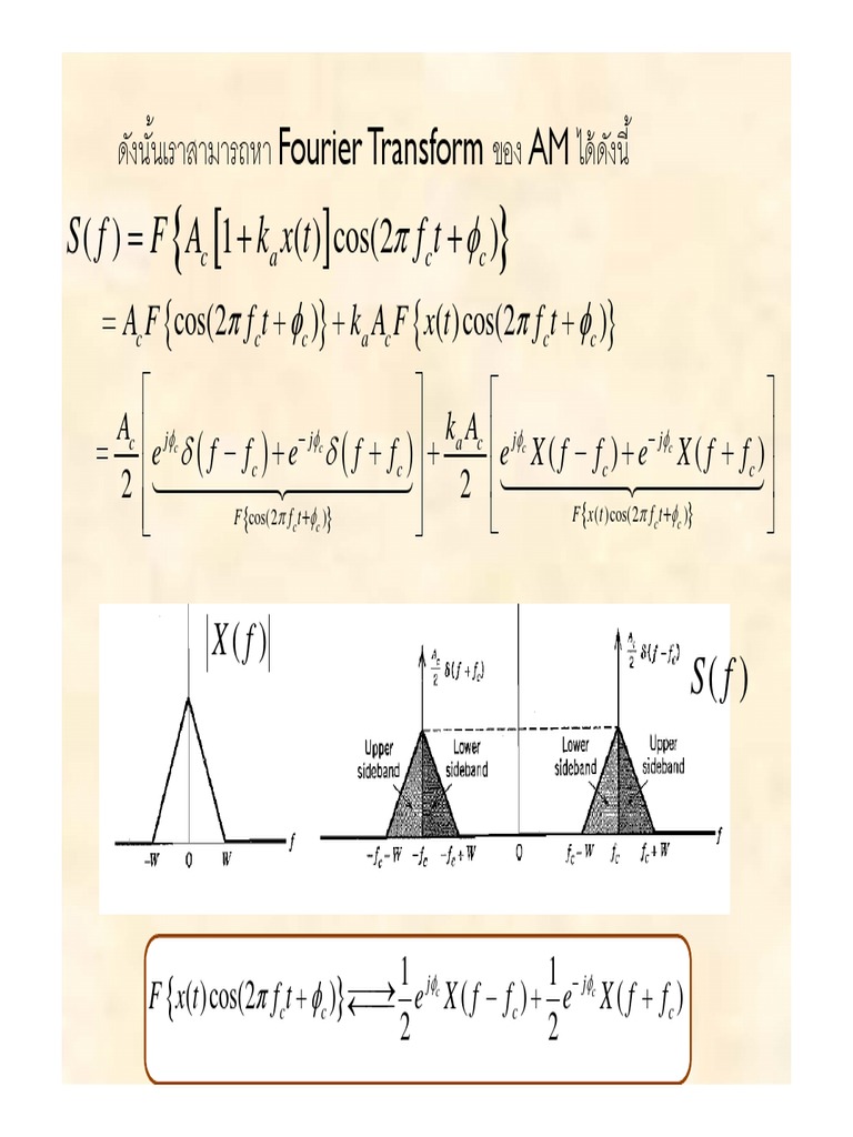 Fourrier Transform AM | PDF