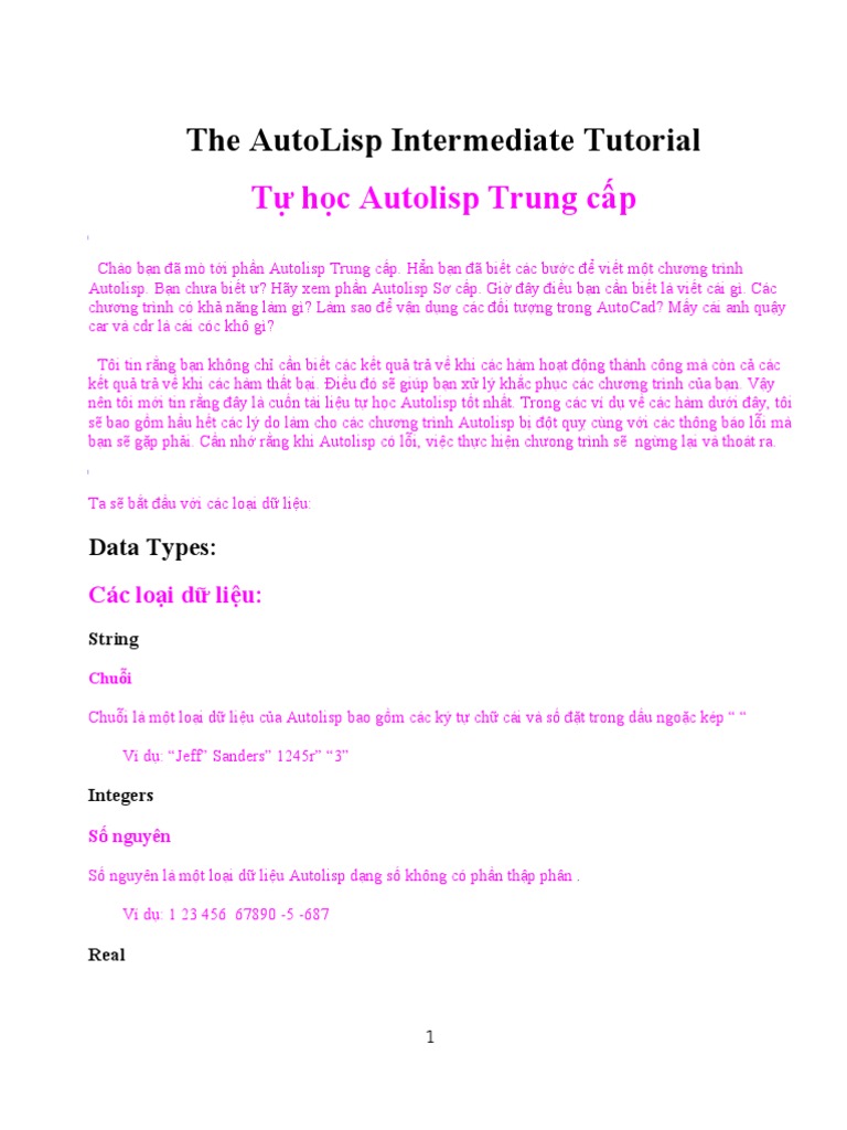 Auto Lisp | PDF