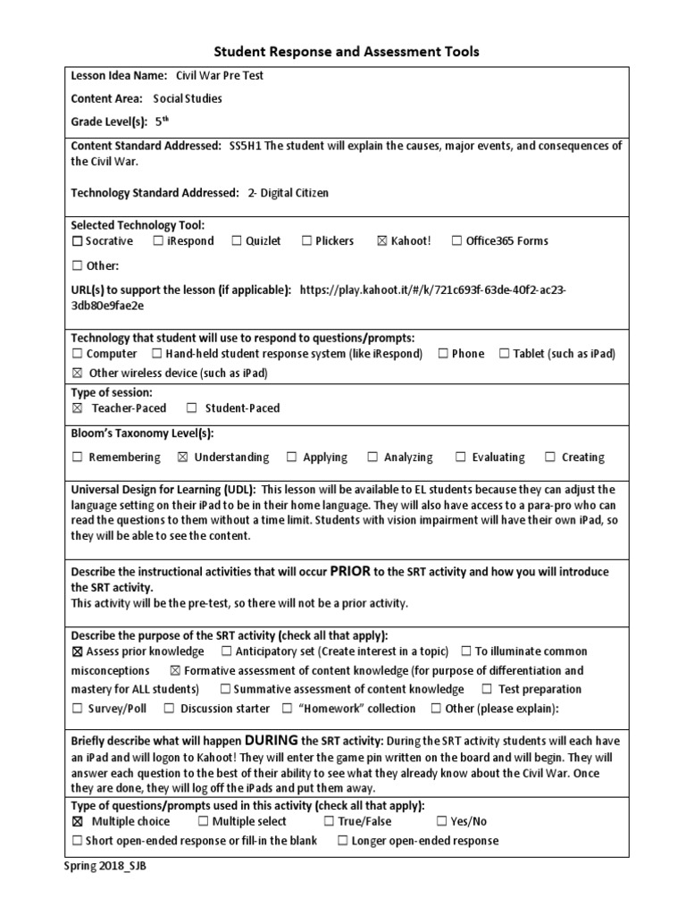 Student Response and Assessment Tools | PDF | Educational Assessment ...