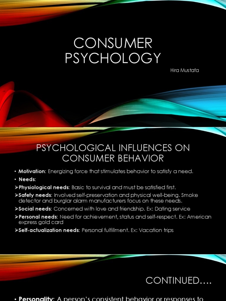 Consumer Psychology | PDF | Consumer Behaviour | Attitude (Psychology)