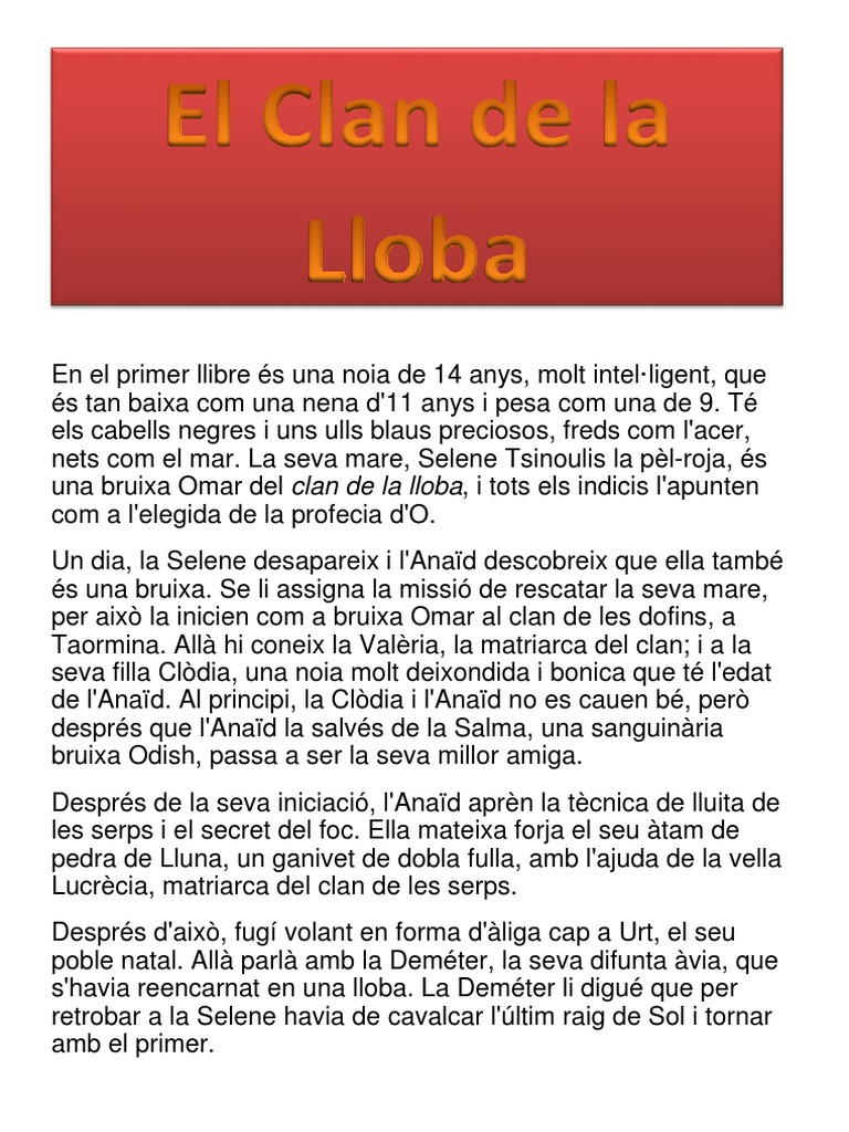 El Clan de La Lloba | PDF