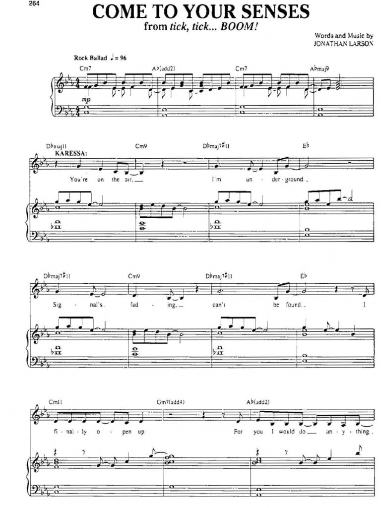 Come to Your Senses Sheet Music | PDF