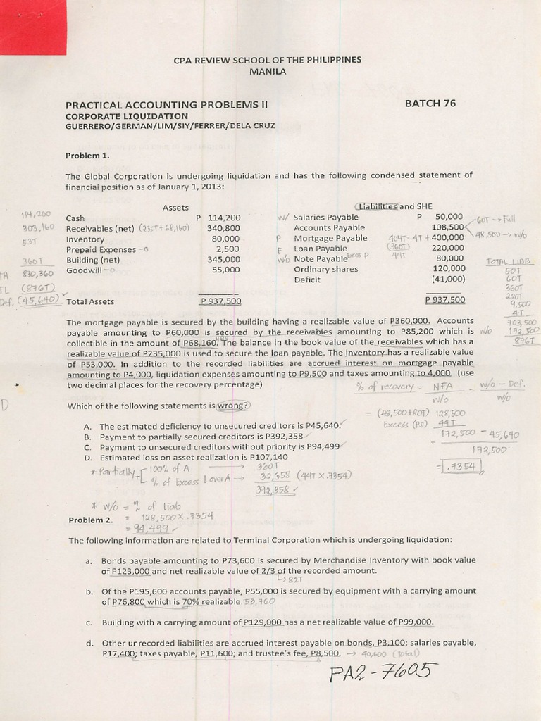 Corporate Liquidation Pdf Pdf