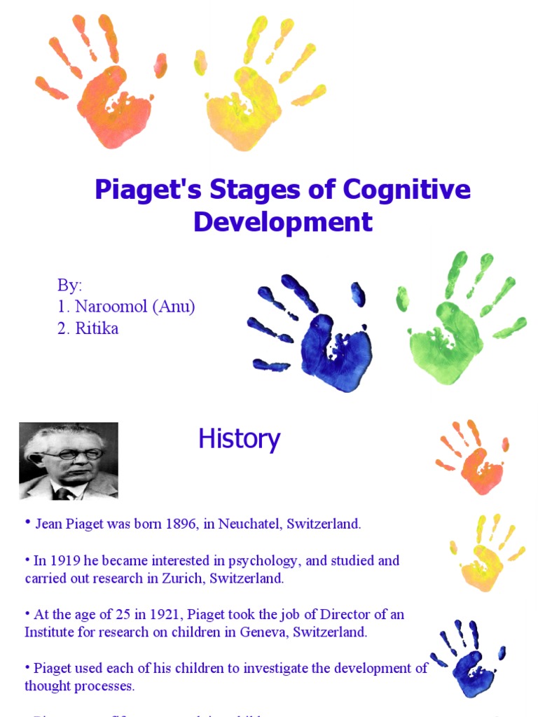 Piaget's Stages of Cognitive Development: By: 1. Naroomol (Anu) 2 ...