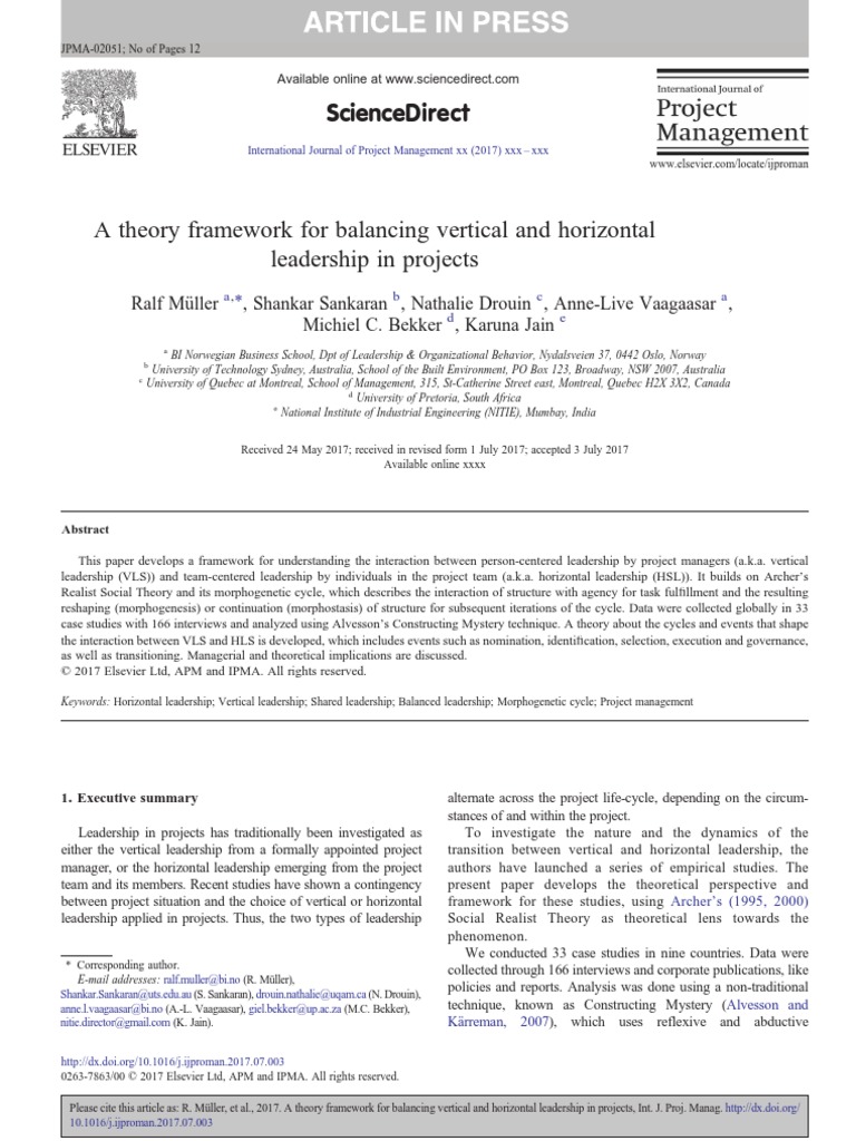 Vertical and Horizontal Leadership PDF | PDF | Leadership | Emergence