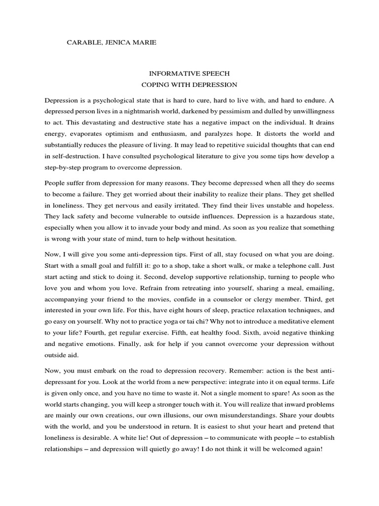 Informative Speech, Persuasive Speech, Entertainment Speech | PDF ...