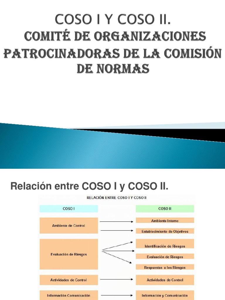 COSO 1 y 2 | PDF | Información | Evaluación