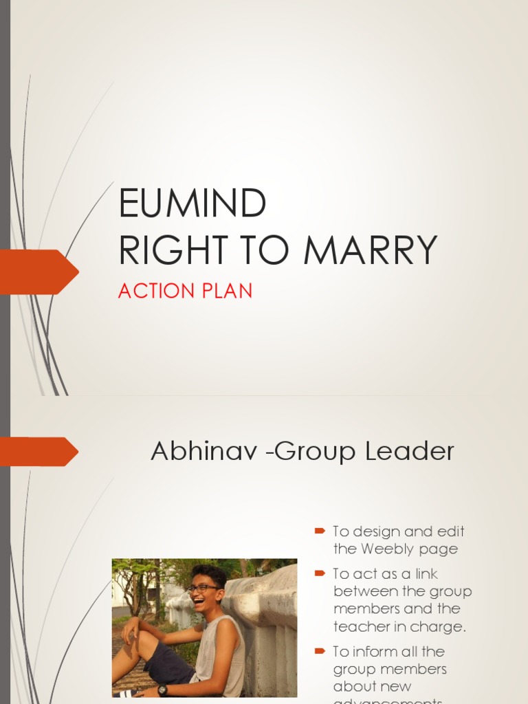 Right to Marry Action Plan Team | PDF | Career & Growth