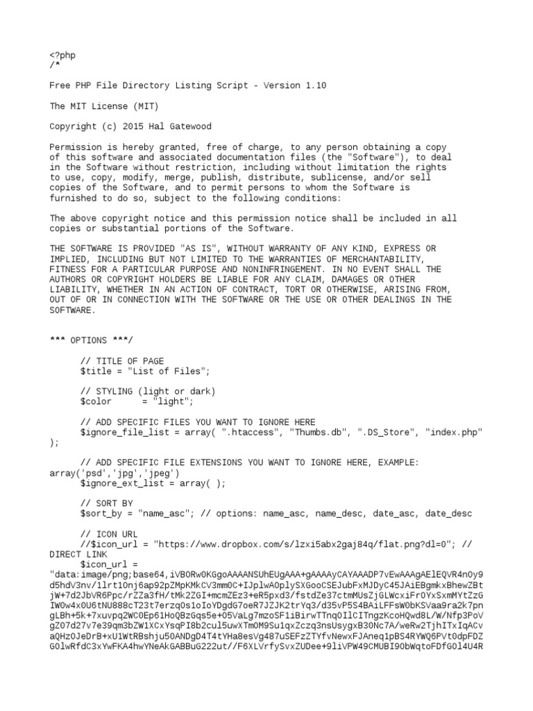 Index PHP 1 10 | PDF | Directory (Computing) | Computer File