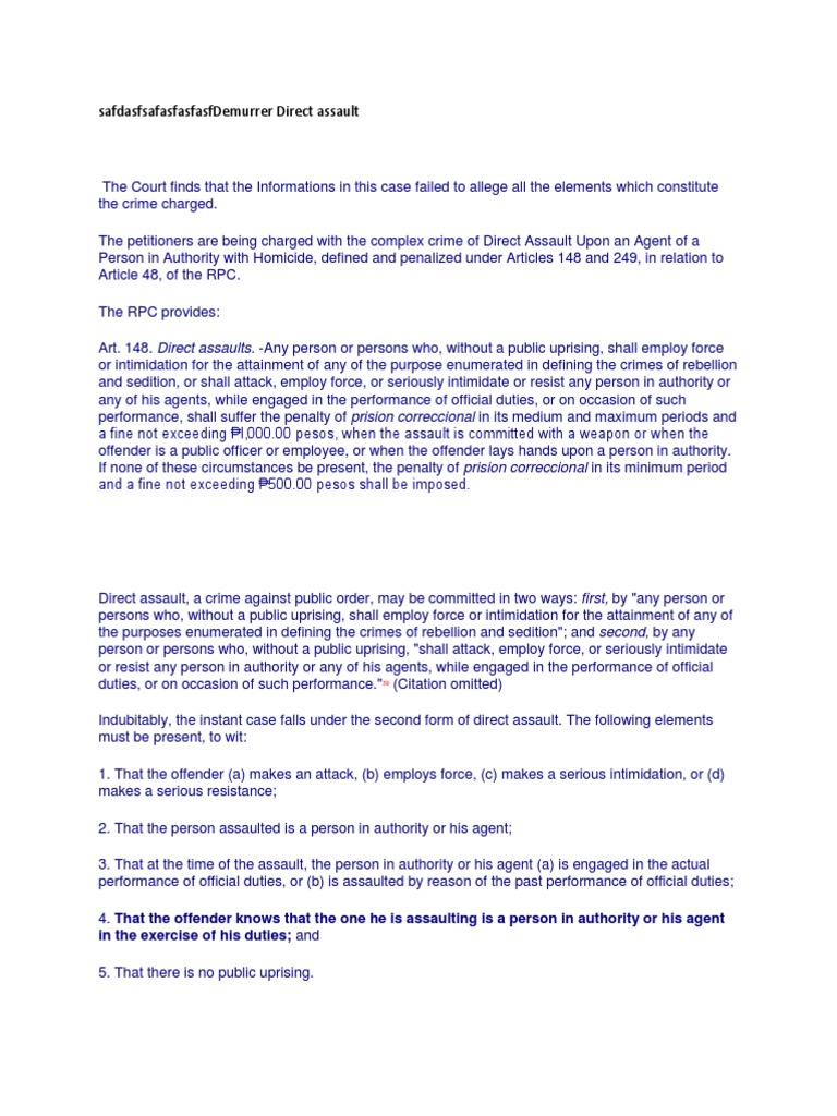 The Court Finds the Informations Failed to Allege All Elements of the ...