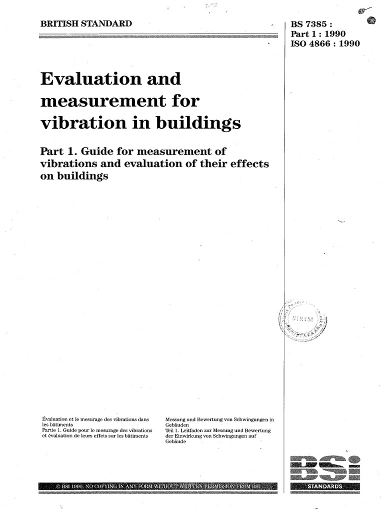 BS7385 Part1 1990 | PDF