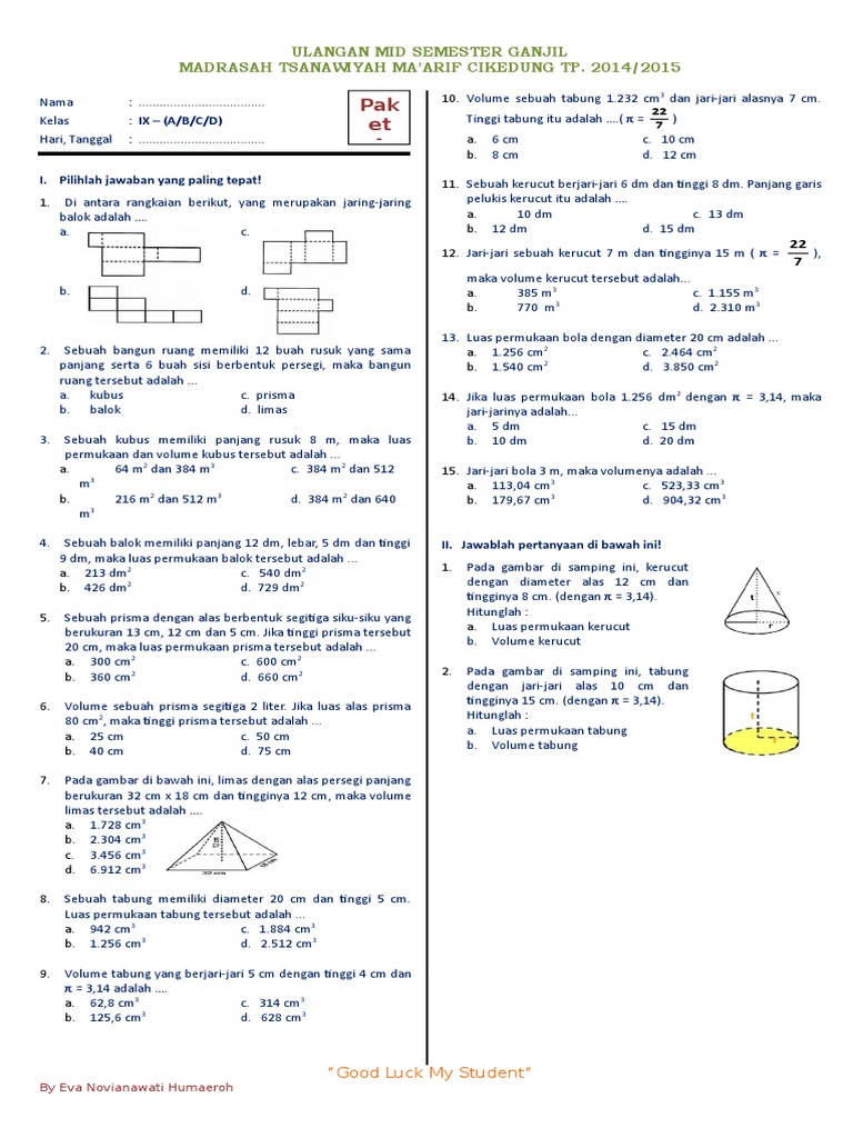 Mid SMT 9 | PDF | Griya & Taman