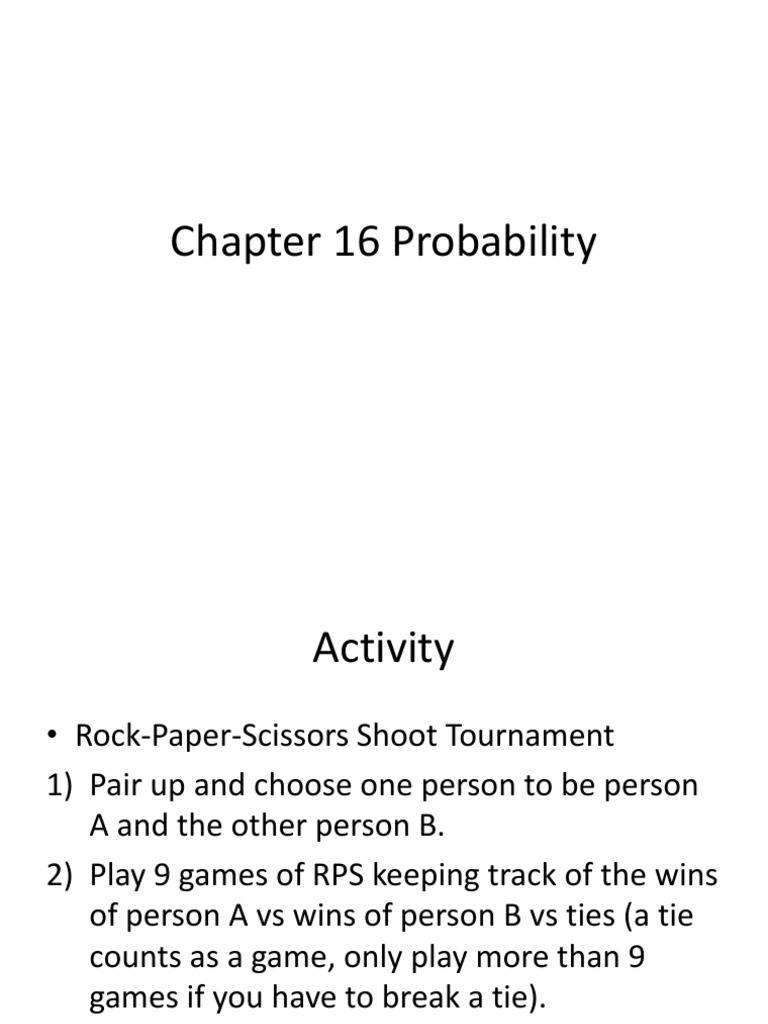1 Intro To Probability | PDF | Odds | Probability