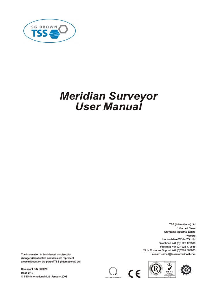 Meridian Gyrocompass Surveyor | PDF | Surveying | Electrical Connector