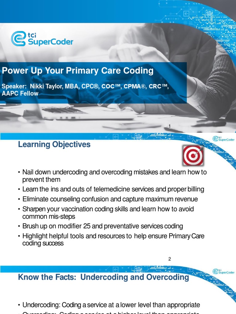 Power Up Your Primary Care Coding by Nikki Taylor | PDF | Health ...
