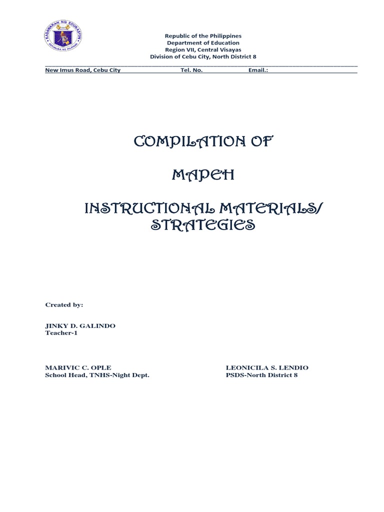 MAPEH Teaching Strategies | PDF | Behaviorism | Learning