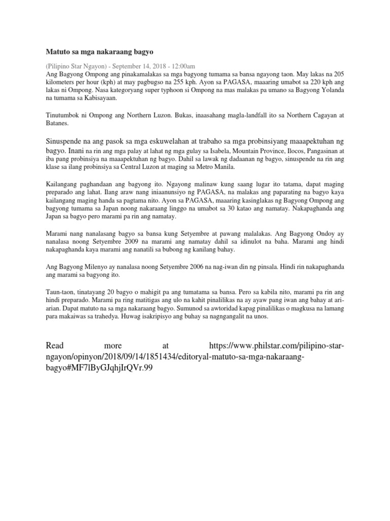 Pangulong-Tudling 7 | PDF