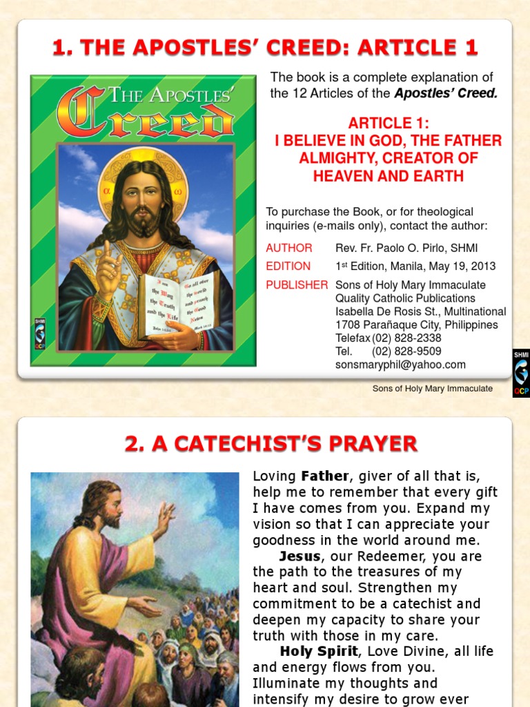 Creed Article 1.ppsx | PDF | Trinity | God The Father