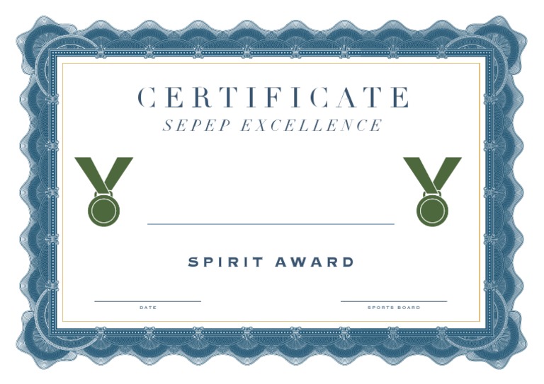 SEPEP Excellence Spirit Award Certificate | PDF