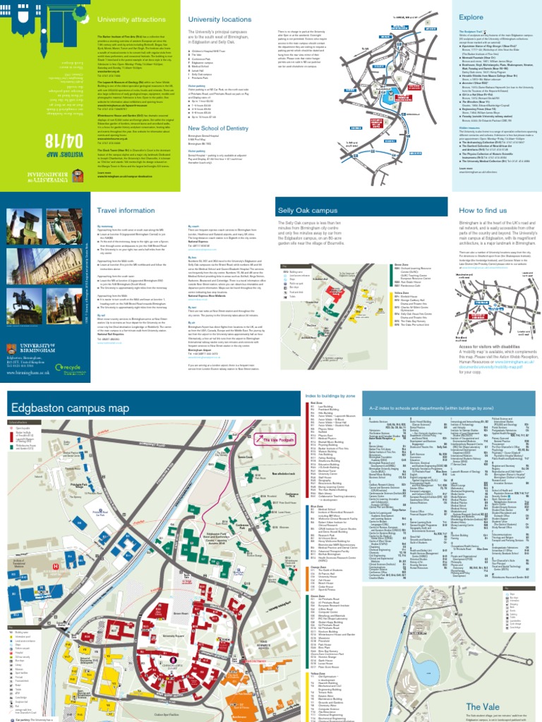 Campus Visitors Map | Birmingham