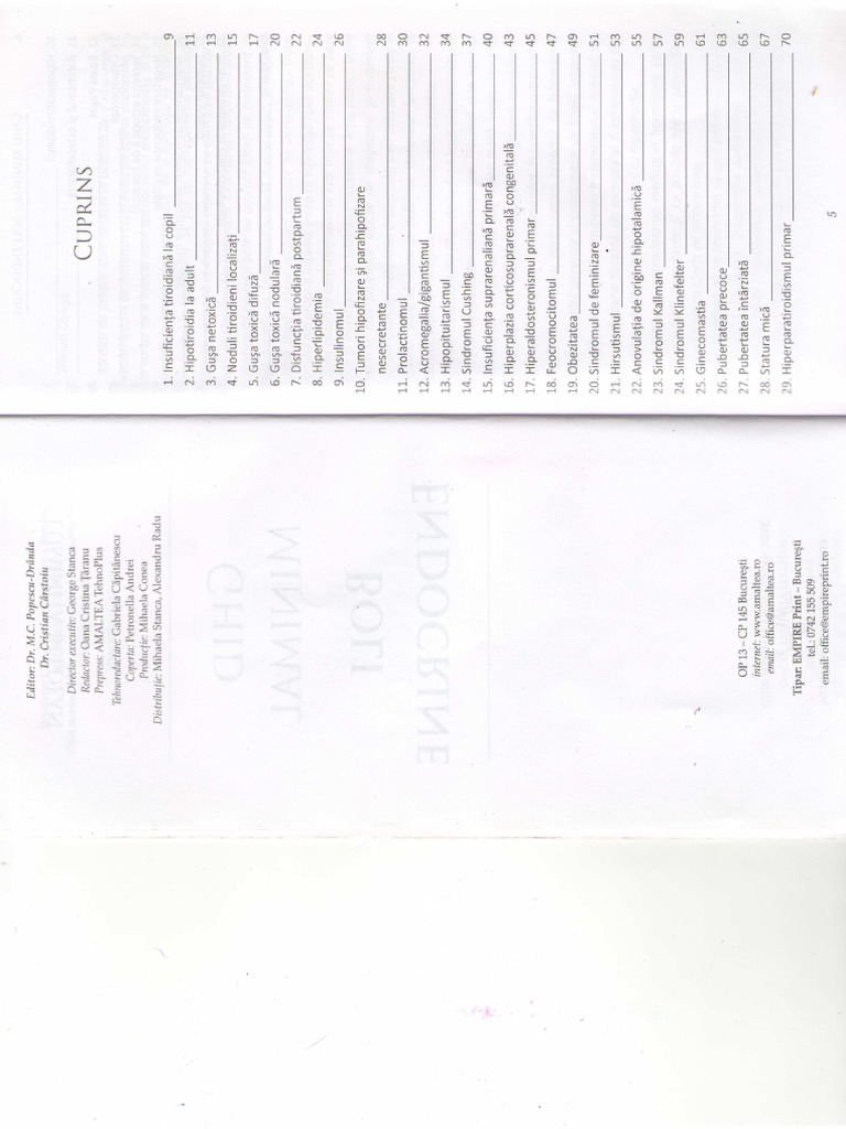 GHID MINIMAL Boli Endocrine | PDF