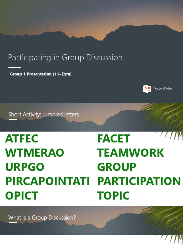 Guidelines for Effective Group Discussion | PDF | Conversation | Mediation