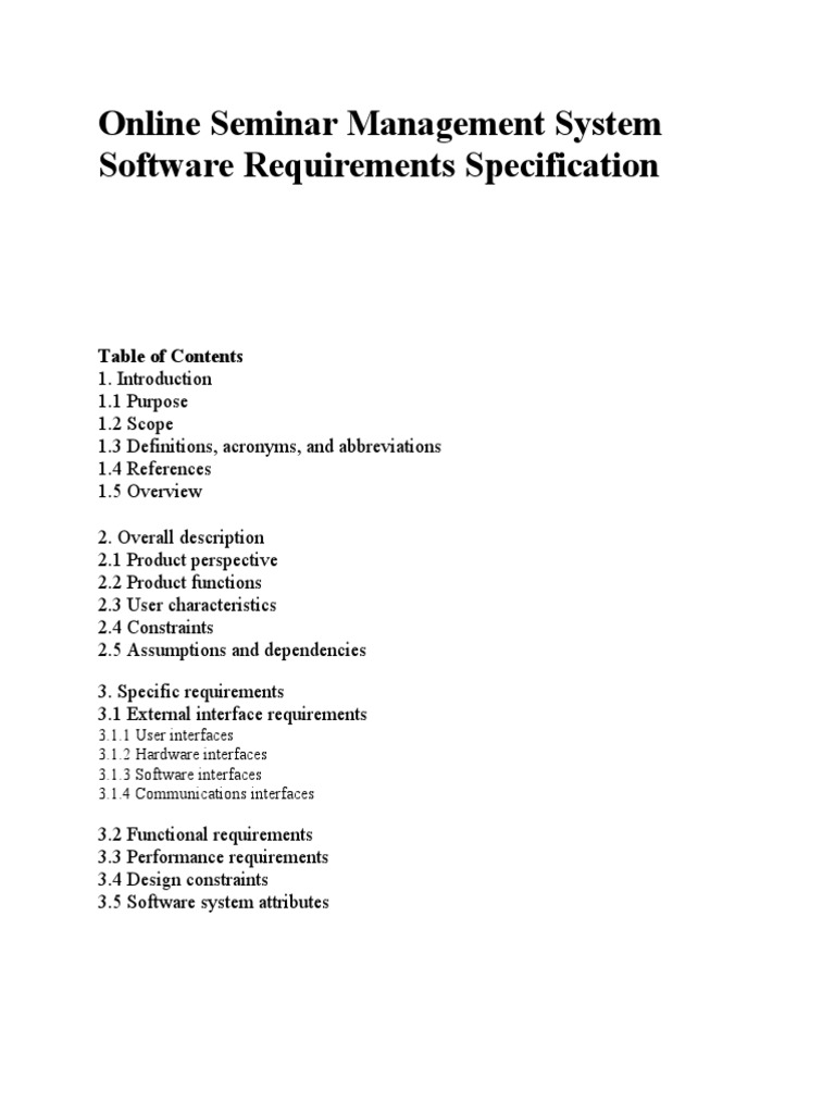 Online Seminar Management System | PDF | Libraries | Databases