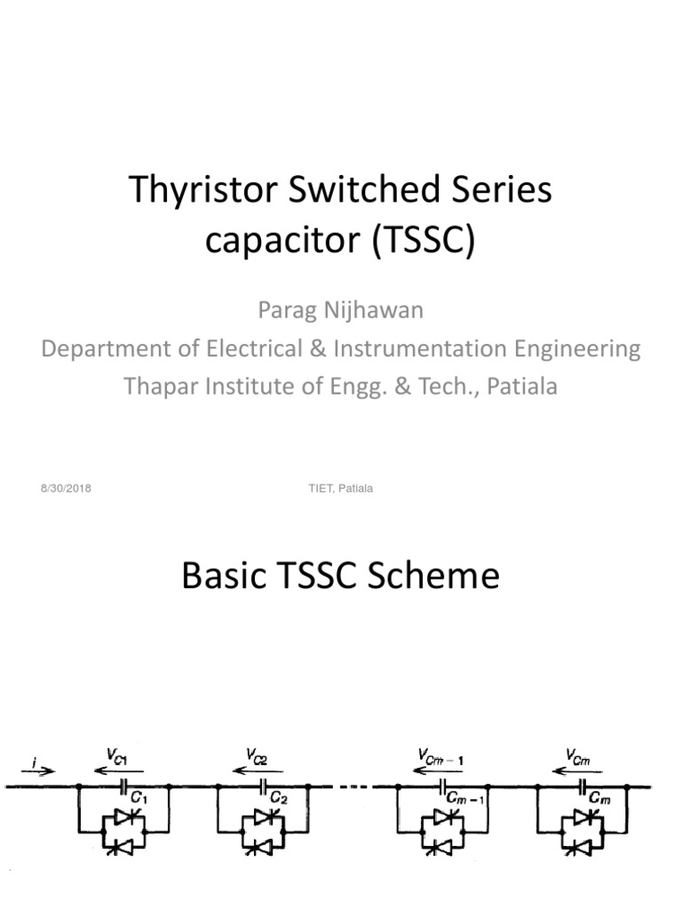 TSSC & TCSC PDF | PDF | Capacitor | Electrical Impedance