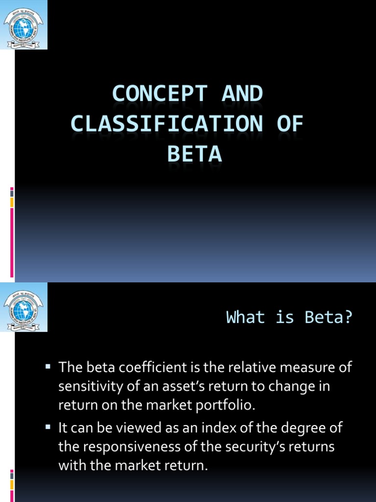 Understanding Beta in Finance | PDF | Beta (Finance) | Mathematical And ...