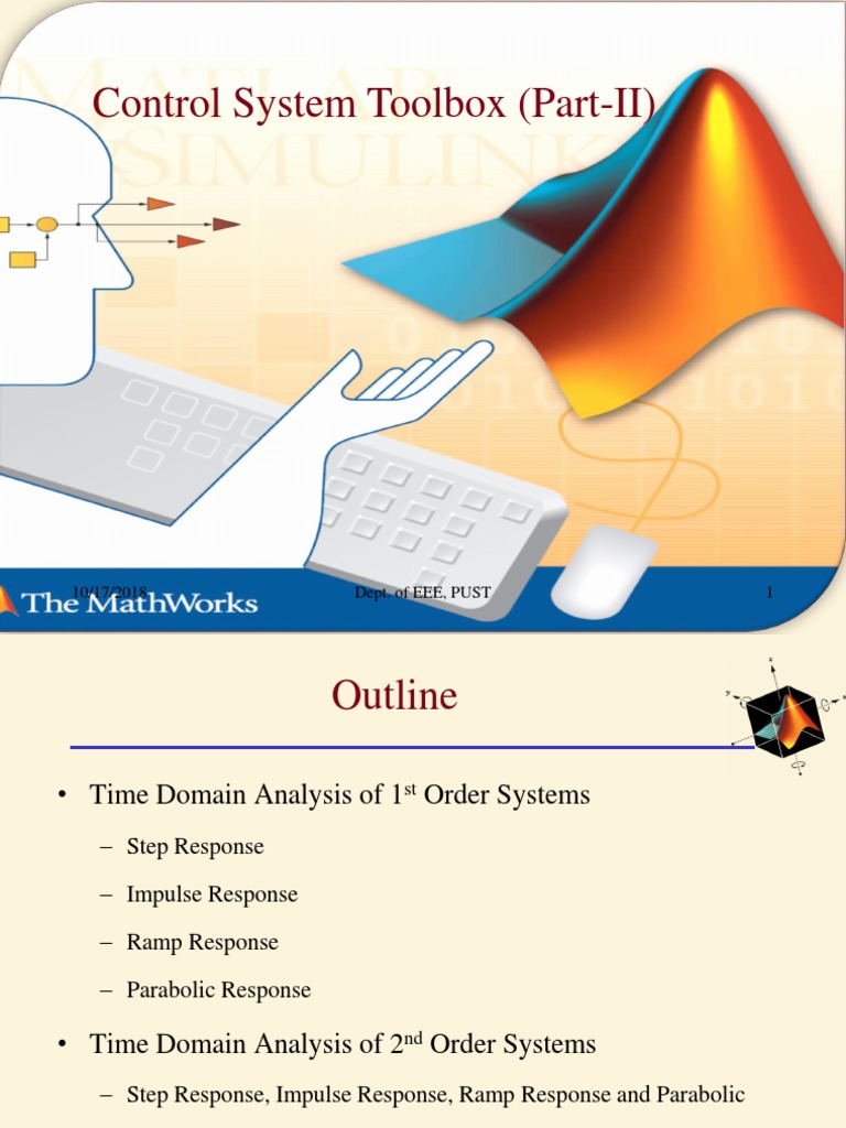 Control System Toolbox (Part-II) : 1 10/17/2018 Dept. of EEE, PUST ...