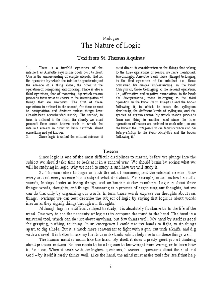 Introductory Logic | PDF | Logic | Reason