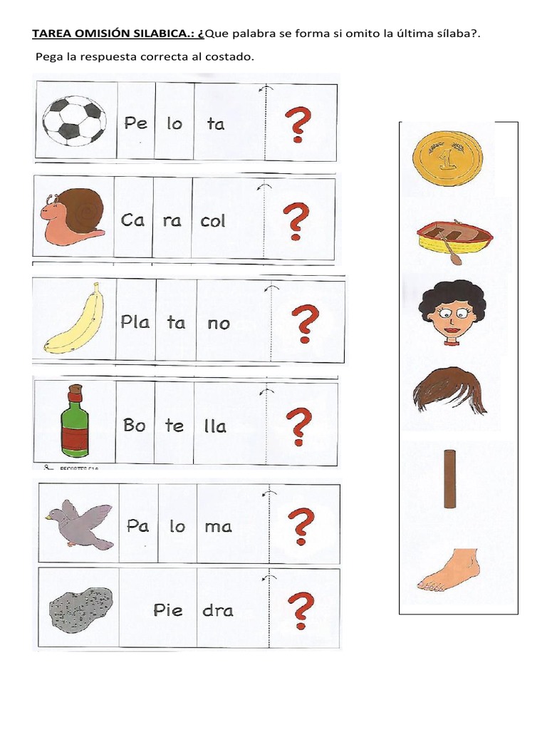 Dominó Sílaba Inicial | PDF