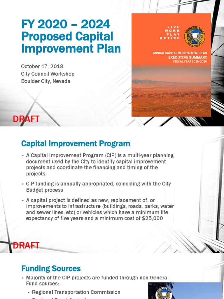 Boulder City Capital Improvement Plan 2020 | PDF | Infrastructure | City