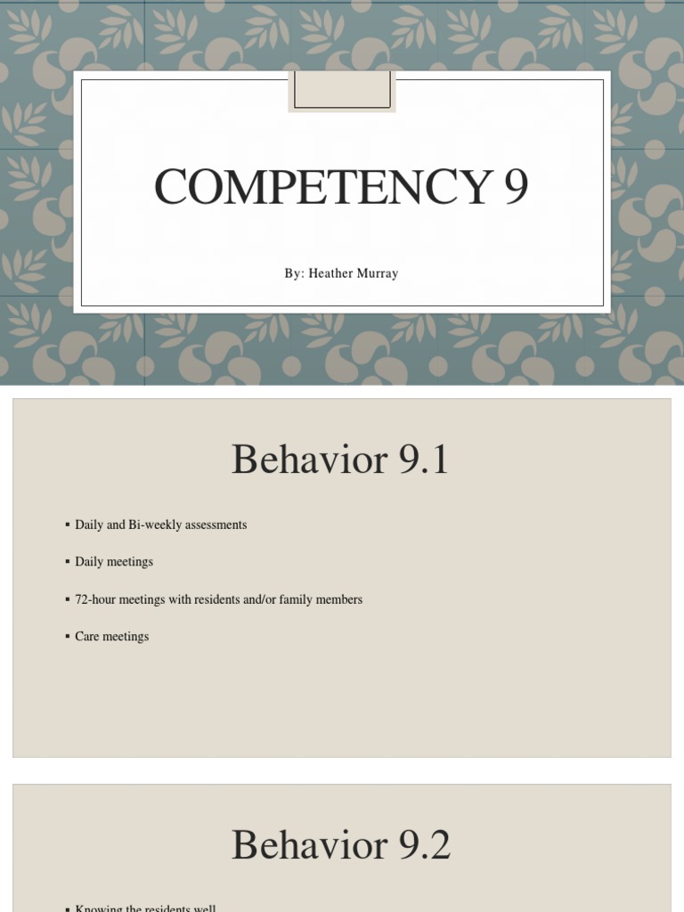 Competency 9 | PDF